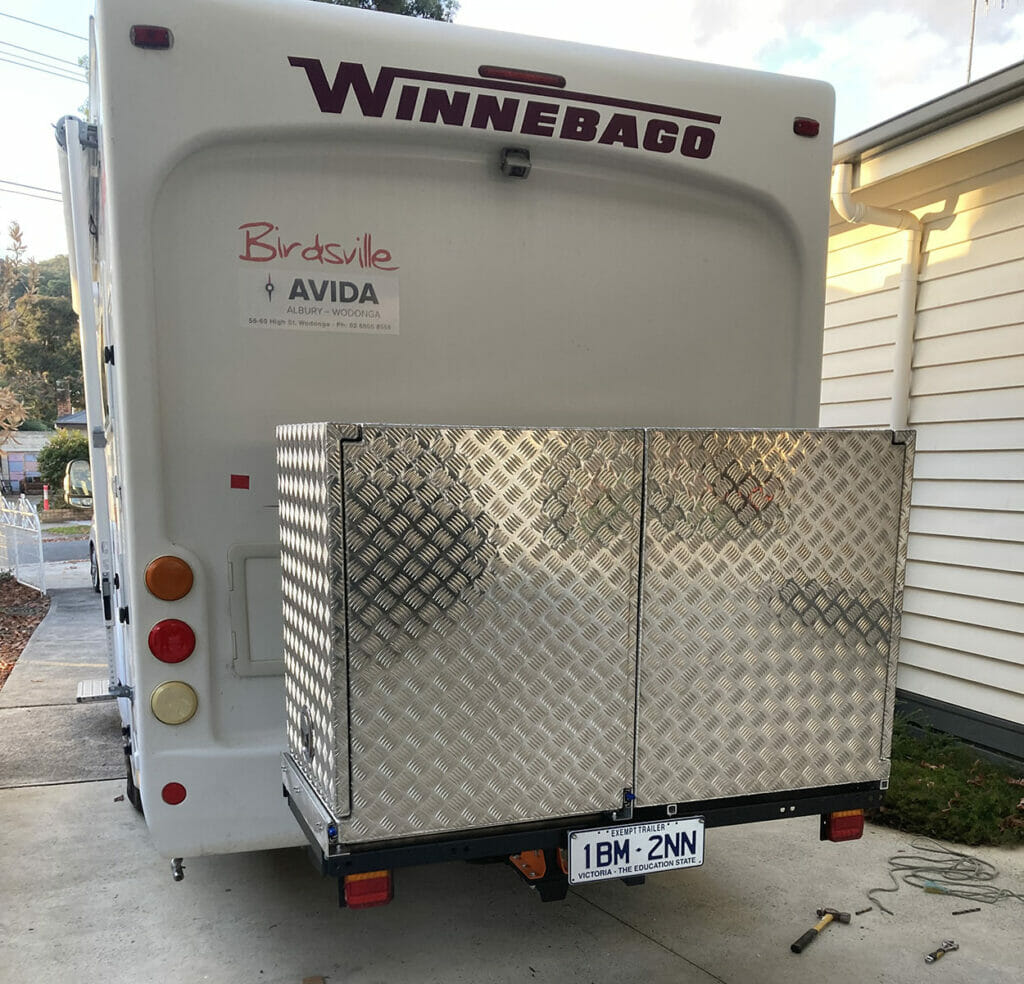 Super Heavy Duty Motorhome Storage Box Base with LED Kit - 150kg Capacity